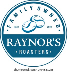Coffee Roaster Logo Design Roaster Coffee Stock Vector (Royalty Free ...