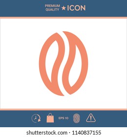 Coffee Seed Logo Stock Vector (Royalty Free) 1140837155 | Shutterstock