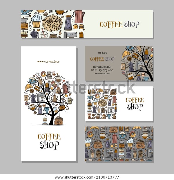 Coffee Shop Concept Art Your Business Stock Vector (Royalty Free ...