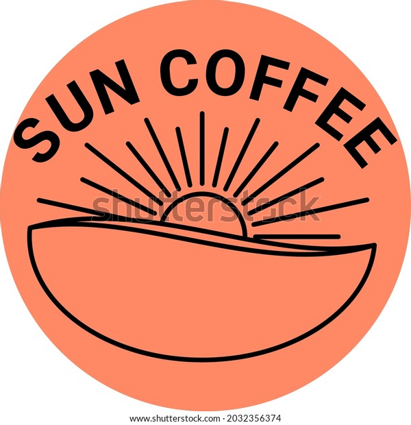 Coffee Sun Logo Vector Illustration Stock Vector (Royalty Free ...