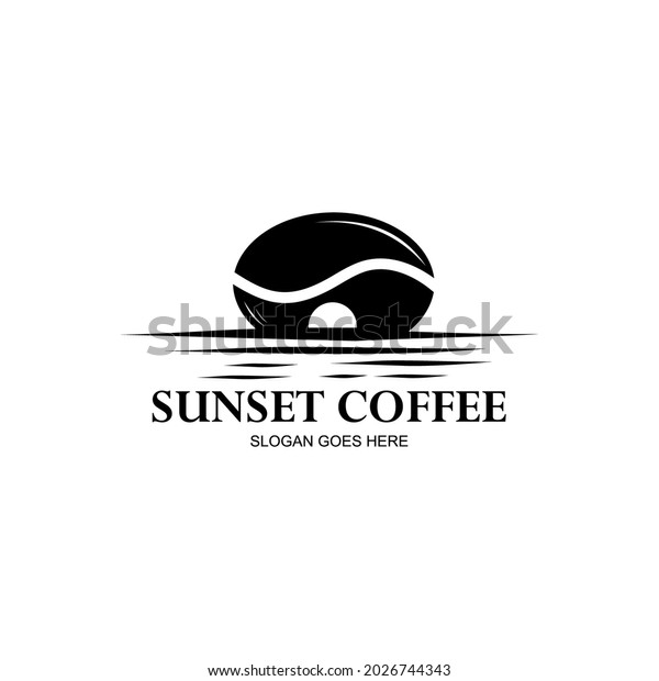 Coffee Sunsestcoffee Sunset Vector Logo By Stock Vector (Royalty Free ...