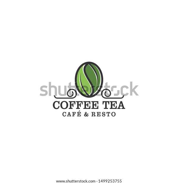Coffee Tea Logo Cafe Brand Label Stock Vector (Royalty Free) 1499253755 ...