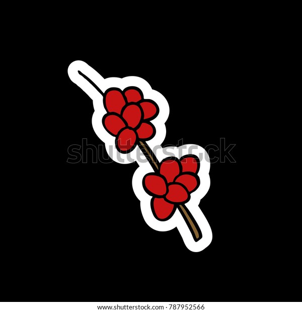 Coffee Tree Doodle Icon Stock Vector (Royalty Free) 787952566 ...