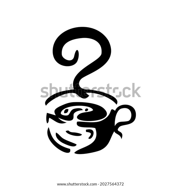 Coffee Vector Icon Illustration On White Stock Vector (Royalty Free ...