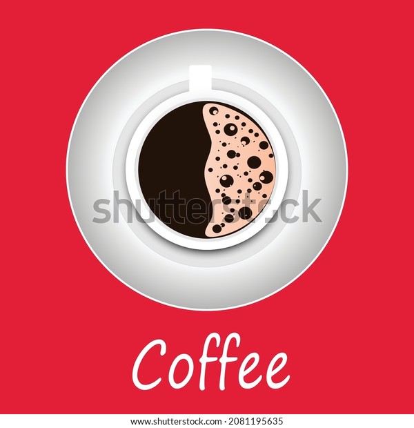 Coffee Vector Coffee Poster Banner Cup Stock Vector (Royalty Free ...