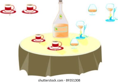 Coffee Warmed Brandy Stock Vector (Royalty Free) 89351308 | Shutterstock