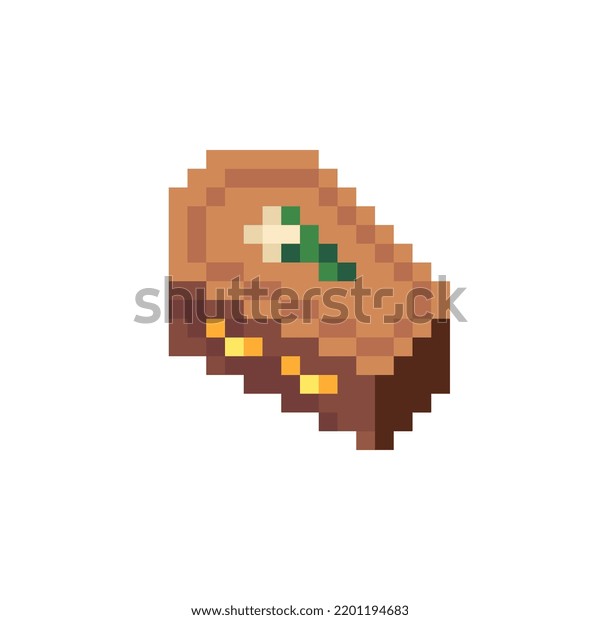 Coffin Halloween 8bit Pixel Art Icon Stock Vector (Royalty Free ...