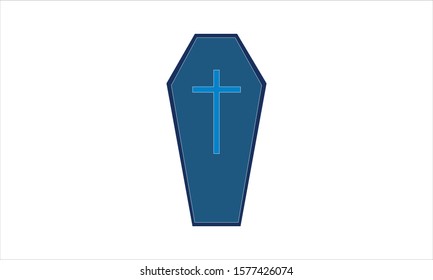 Coffin Icon Simple Style Vector Image Stock Vector (Royalty Free ...
