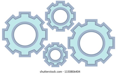Cog Equipment That Makes Machine Work Stock Vector (Royalty Free ...