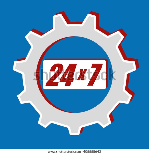 Cog Gear Wheel Numbers 24 X Stock Vector (Royalty Free) 405558643 ...