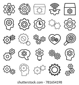 Cog Icons Set 25 Editable Outline Stock Vector (Royalty Free) 781654198 ...