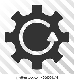 Cog Rotation Direction Vector Pictogram Illustration 스톡 벡터(로열티 프리 ...