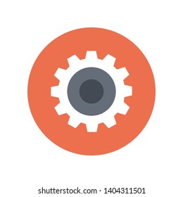Cog Wheel Icon Geometric Shape Stock Vector (Royalty Free) 1404311501 ...