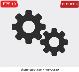 Cog Wheel Icon Vectorsettings Icon Stock Vector (Royalty Free ...