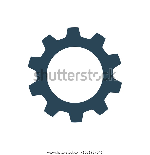 Cog Wheel Sign Stock Vector (Royalty Free) 1051987046 | Shutterstock