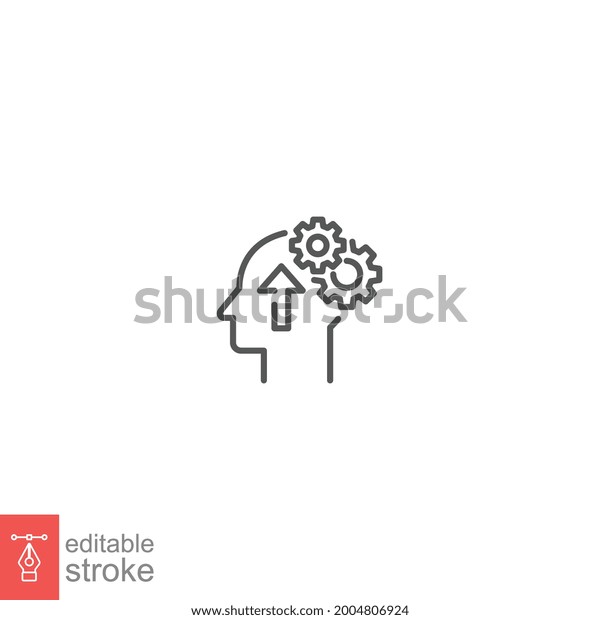 Cognitivity Icon Improvement Cognitive Ability Human Stock Vector ...
