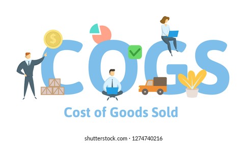 Cogs Cost Goods Sold Concept Keywords Stock Vector (Royalty Free ...