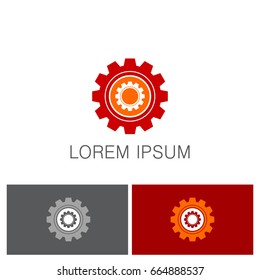 Concept Industrial Design Gear Chain Logo Stock Illustration 1607566819