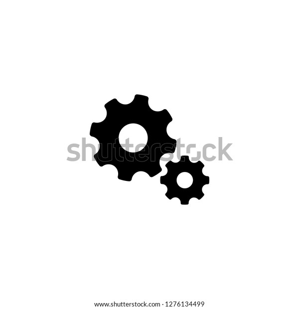 Cogwheel Icon Vector Cogwheel Sign On Stock Vector (Royalty Free ...