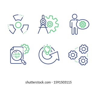 Cogwheel Share Idea Seo Stats Line Stock Vector (Royalty Free ...