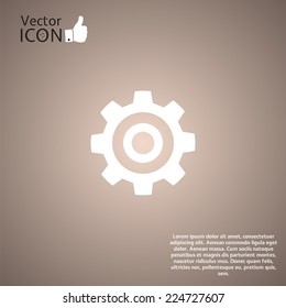 Cogwheel Sign Icon Made Vector Stock Vector (Royalty Free) 224727607