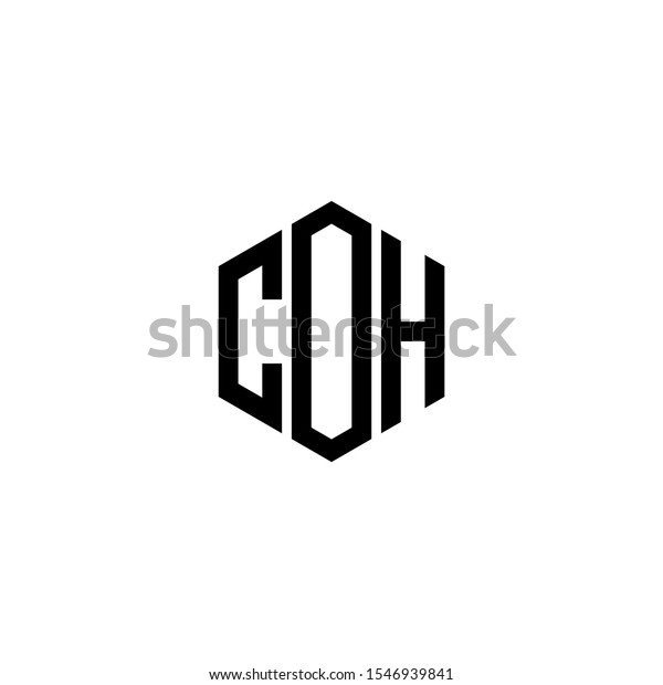 Coh Letter Logo Design Polygon Monogram: เวกเตอร์สต็อก (ปลอดค่า ...