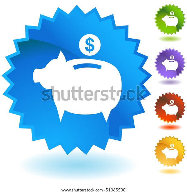 Coin Bank Stock Vector (Royalty Free) 51365500 | Shutterstock