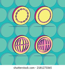 Coin Designs Different Shapes Stock Vector (Royalty Free) 2181273365 ...