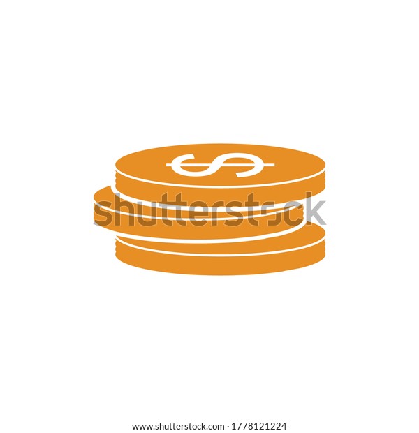 Coin Icon Vector Sing Symbol Stock Vector (Royalty Free) 1778121224 ...