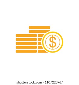 Coin Logo Icon Design Stock Vector (Royalty Free) 1107220967 | Shutterstock