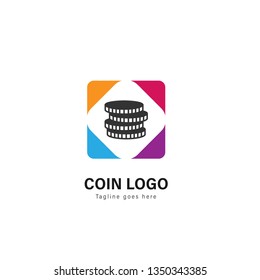 Coin Logo Template Design Coin Logo Stock Vector (Royalty Free ...