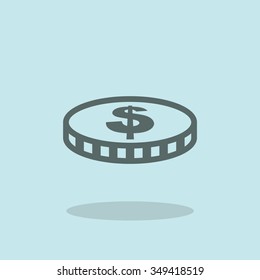 Coin Pictogram Stock Vector (Royalty Free) 349418519 | Shutterstock