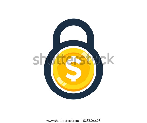 Coin Security Icon Logo Design Element Stock Vector (Royalty Free ...