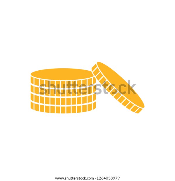 Coins Graphic Icon Design Template Isolated Stock Vector (Royalty Free ...