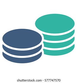 Coins Vector Pictogram Illustration Style Flat Stock Vector (Royalty ...