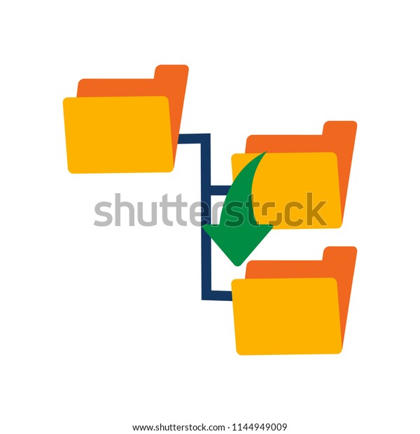 Colapse Folder Logo Icon Design Stock Vector (Royalty Free) 1144949009 ...