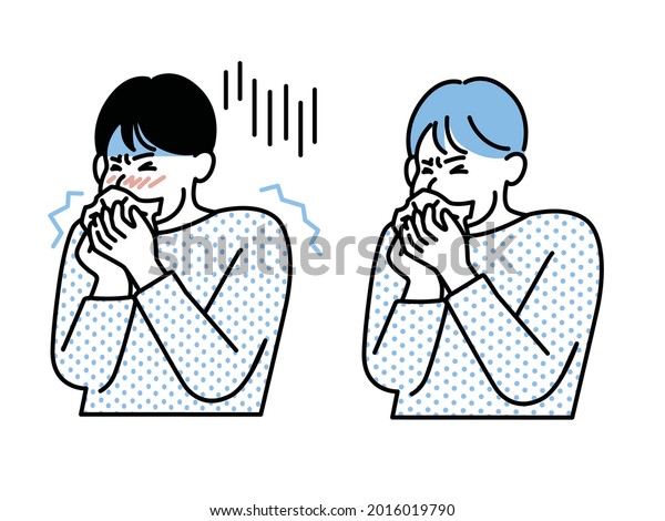 Cold Fever Cough Sore Throat Snot Stock Vector (Royalty Free ...