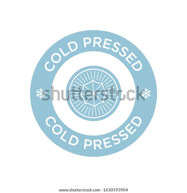 Cold Pressed Icon Labels Juices Oils Stock Vector (Royalty Free ...
