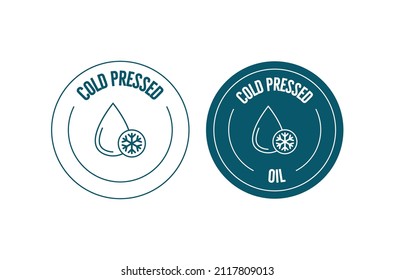 Cold Pressed Icon Vector Illustration Stock Vector (Royalty Free ...