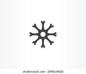 Cold Star Icon Shape Logo Design Stock Vector (Royalty Free) 2098154020 ...