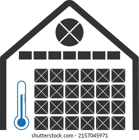 Cold Storage Icon Cold Room Icon Stock Vector (Royalty Free) 2157045971 ...