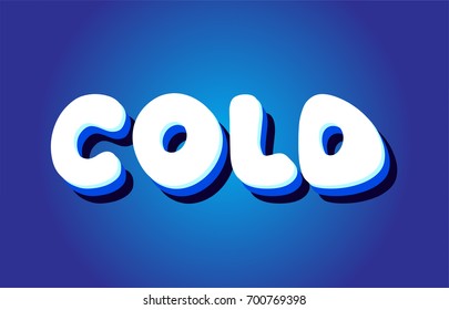 Ice Cold Text 3d Blue Letters Stock Vector (Royalty Free) 700769542 ...