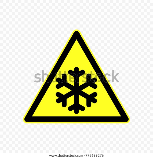 Cold Warning Sign Hazard Symbols Stock Vector (Royalty Free) 778699276 ...