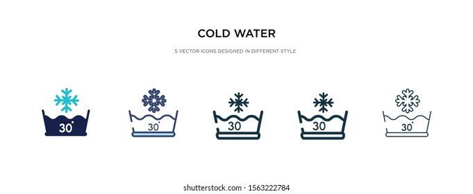 Cold Water Icon Different Style Vector Stock Vector (Royalty Free ...