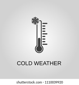 Cold Weather Icon Cold Weather Symbol Stock Vector (Royalty Free ...