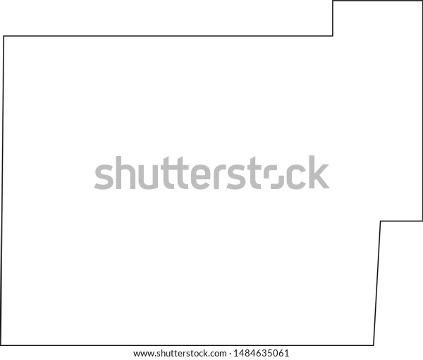 Coles County Map State Illinois Stock Vector (Royalty Free) 1484635061 ...