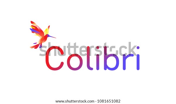 The Colibri logo. Vector illustration. Logo isolated on white ...