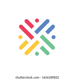 Collaboration Concept Idea Vector Logo Stock Vector (Royalty Free ...