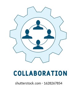 Collaboration Icon Concept Teamwork Community Unity Stock Vector ...