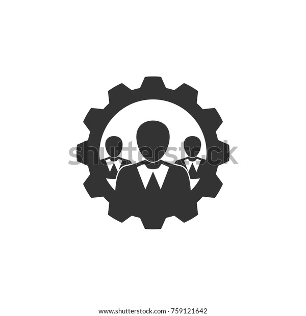 Collaborative People Design Icon Business Human Stock Vector (Royalty ...